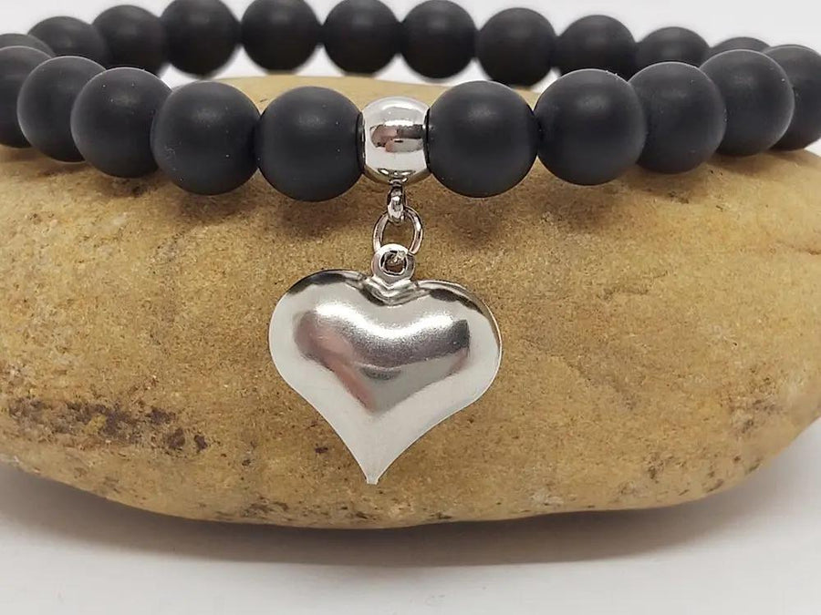 Breloque cœur inox - Lot de 10/20