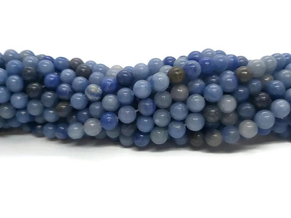 Aventurine bleue - 6 mm - 60 Perles